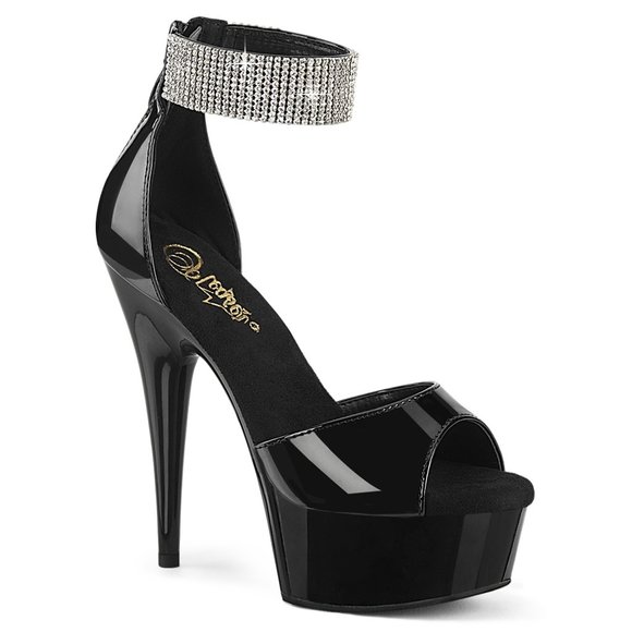 Pleaser | Shoes | Pleaser Delight 625 Black Platform Heels With ...